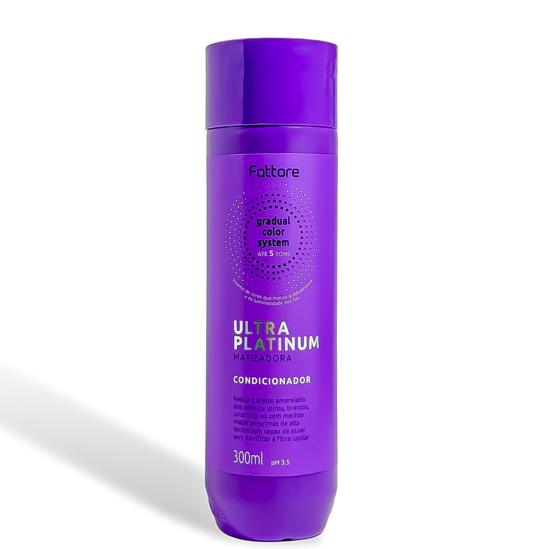Fattore Condicionador Matizador Ultra Platinum – 300ml – Fattore Cosméticos