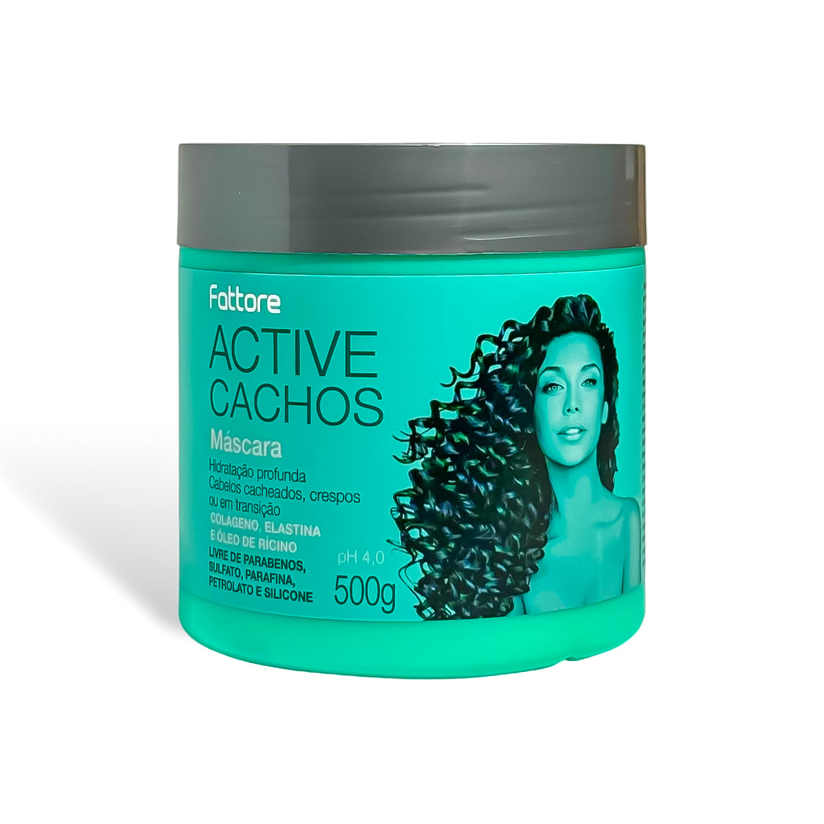 Fattore Máscara Active Cachos 500g – Hidratação Profunda – Fattore ...